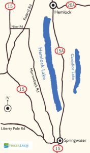 Hemlock Lake Map - View Maps of Hemlock Lake