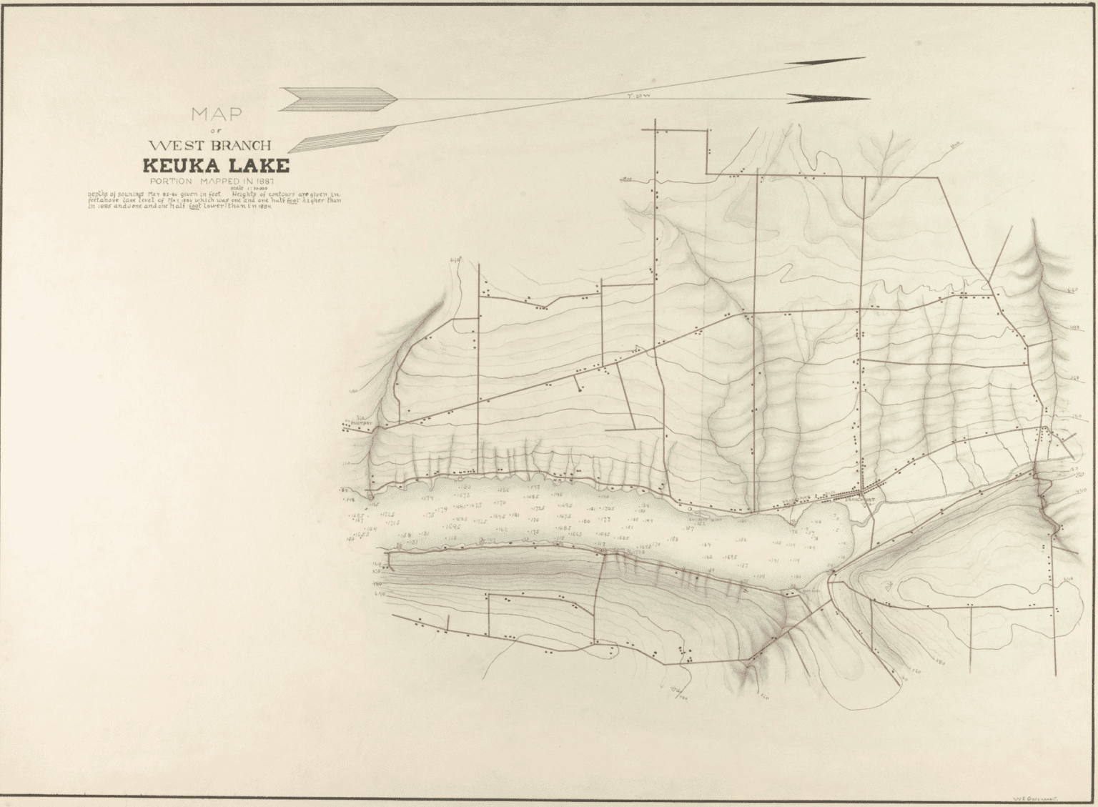 Vintage Maps of Keuka Lake